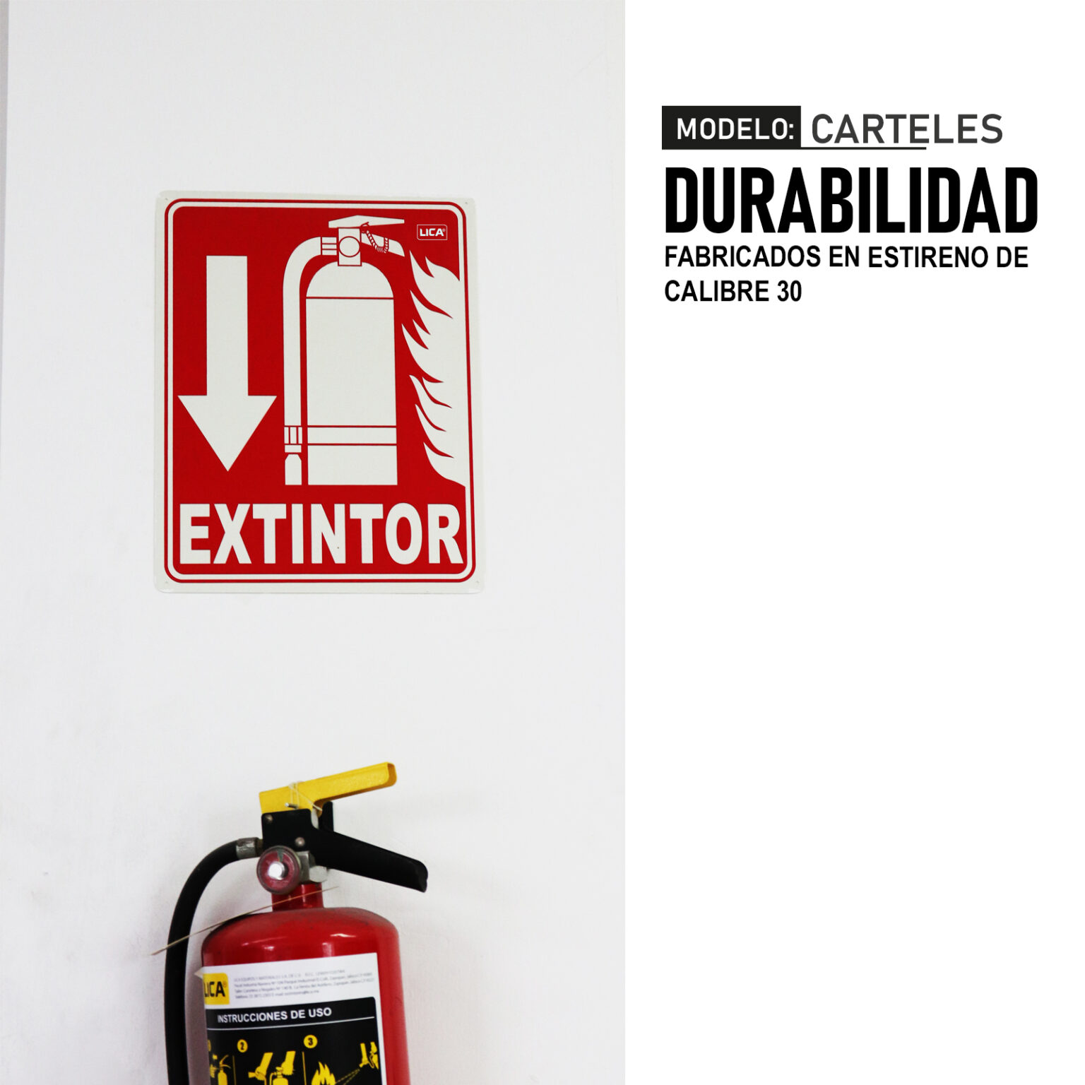 Cartel "Extintor" (vertical) | LICA