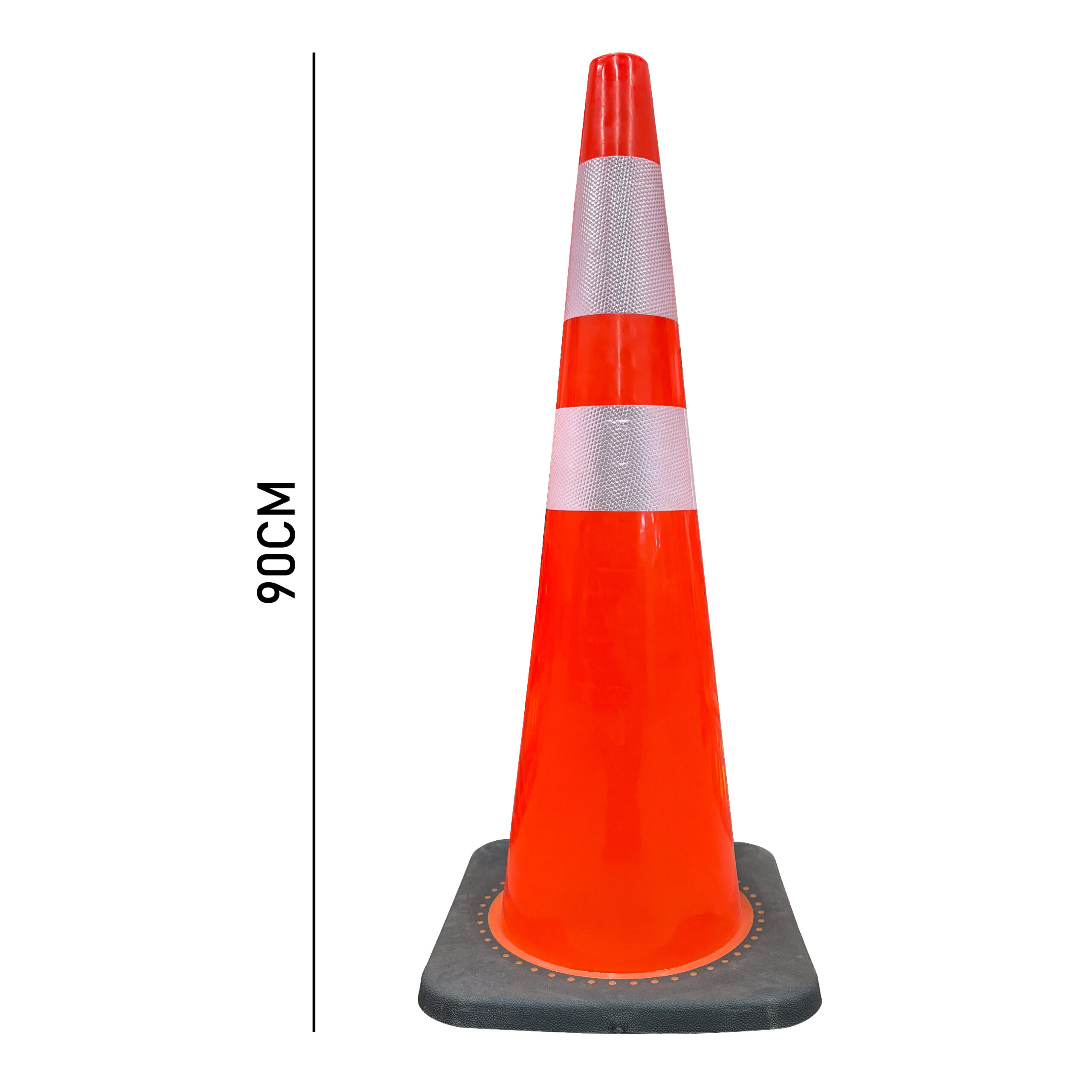 Cono de seguridad vial con doble reflejante MOD. CICH90-2RF - LICA